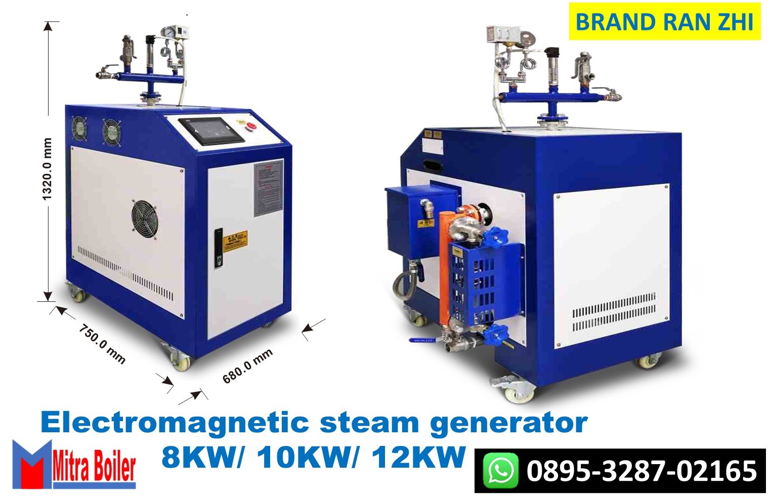 STEAM GENERATOR/BOILER ELEKTROMAGNETIK KAP 8KW/ 10KW/ 12KW - FABRIKASI ...