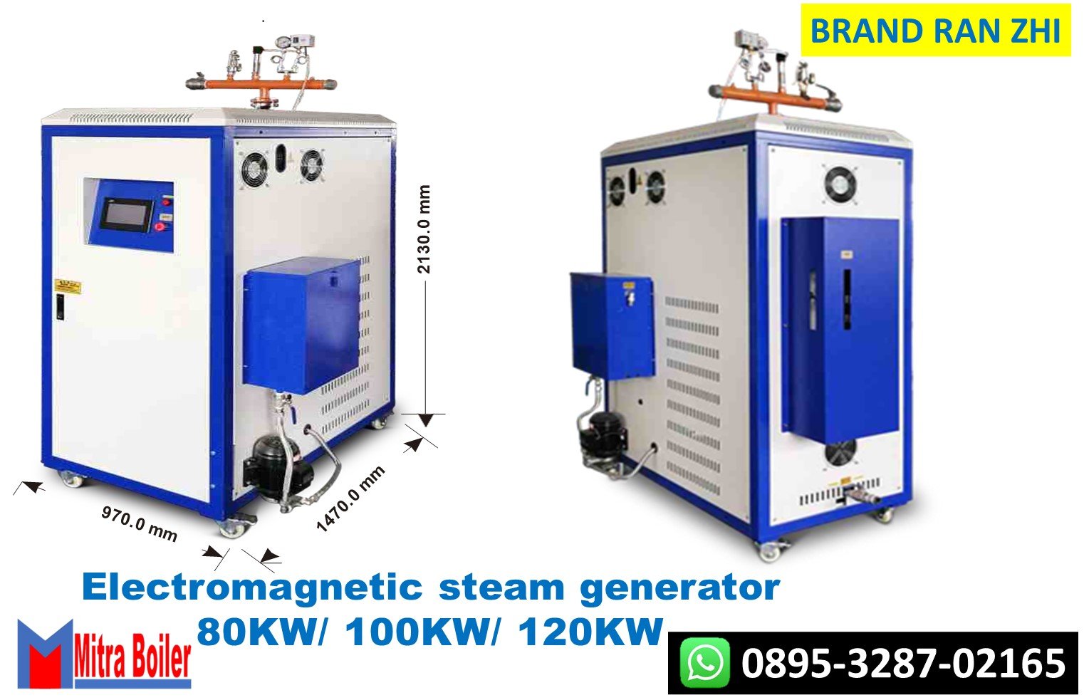 ELECTROMAGNETIC STEAM GENERATOR – EVAPORASI ( 80kw/100kw/120KW ...